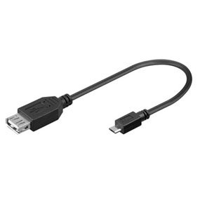 USB ADAPTOR USB-A HUN-USB MICRO-B HAN - USB adaptere - EL-SUPPLY