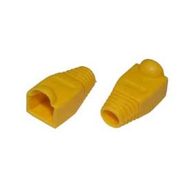 PLASTHÆTTE FOR RJ45 STIK GUL - Tilbehør til modularstik - EL-SUPPLY