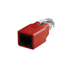 RJ45 CROSSOVER ADAPTER HAN/HUN CAT5e - Modular bøsninger - EL-SUPPLY