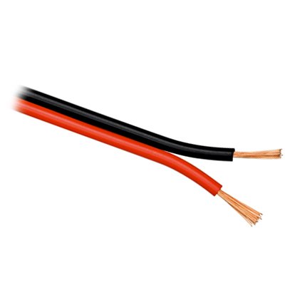 BLØD LEDNING 2x1.50mm² RØD/SORT REN KOBBER PR. METER - Højttalerkabler ...