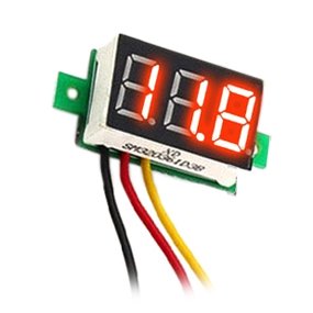 VOLTMETER DIGITALT LED MICRO 0-100V 3 CIFFER RØD - Voltmetre - EL-SUPPLY