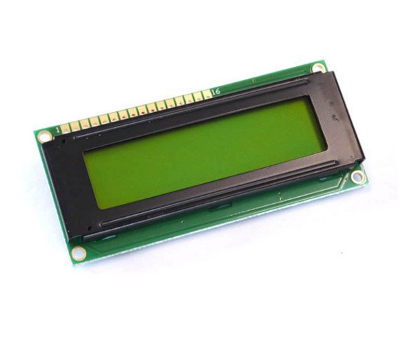 DEM16216 LCD Modul Dot Matrix 16x2 LED gul/grøn 30cd/m2 - LCD displayer ...